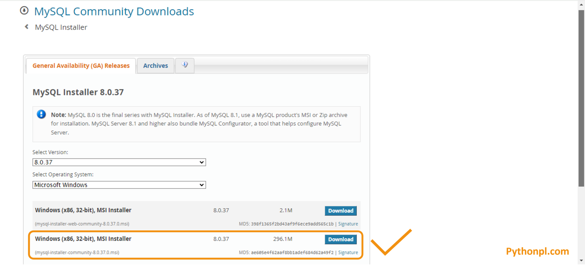 How to Install MySQL 8.0.37 on Windows: Step-by-Step Guide